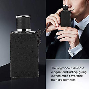 Men Cologne Perfume, French Men Fragrance Long-Lasting Eau de Toilette Birthday Gift for Business Date and Dinner 80ML(YT1761 Black)