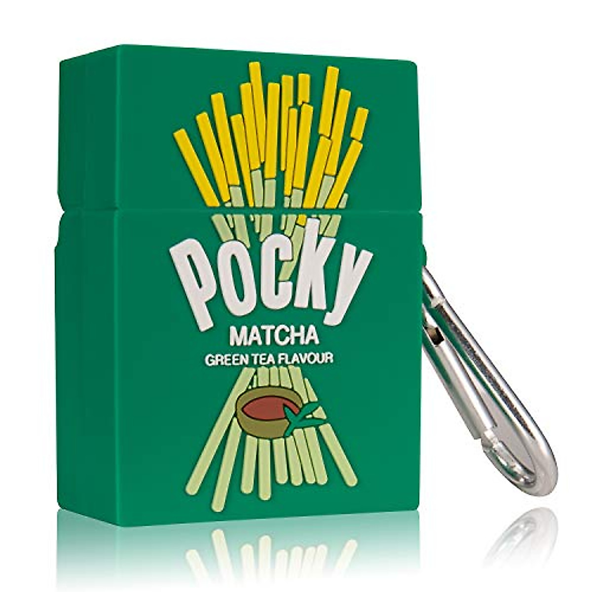 Mulafnxal for Airpods 1&2 Case, Cute 3D Funny Cartoon Soft Silicone Protective Airpod Cover, Fun Food Biscuit Design Shockproof Skin, Fashion Cases for Girls Kids Teens Boys Air pods (Green Cookies)