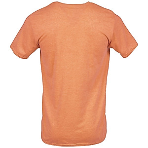 Gildan Adult Softstyle Cotton T-Shirt, Style G64000, Multipack, Heather Orange (2-Pack), Large
