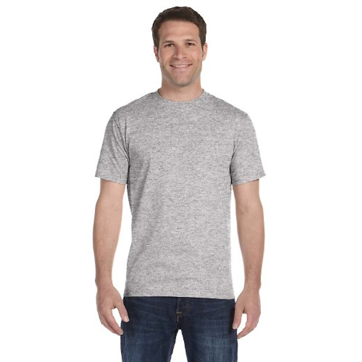 Hanes Men's Tagless Comfortsoft Crewneck T-shirt (Pack of 5) (Medium, Grey)
