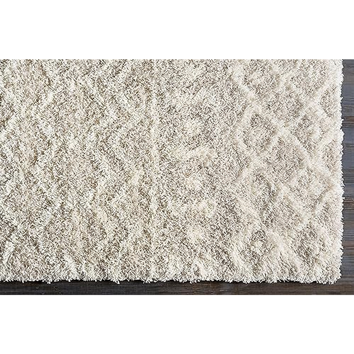 Livabliss Hapsburg Moroccan Shag Area Rug, 5'3" x 7'3", Beige