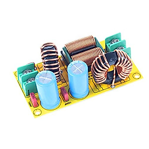 NOYITO DC LC Filter DC EMI Power Filter 0 to 50V 2A 4A 10A 20A Filtering Board (20A)