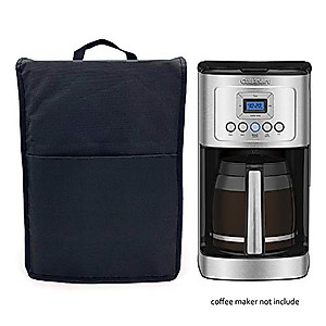 Wanty Water-Resistant Nylon Dust Cover Protector for Cuisinart DCC-3200P1 Perfectemp Coffee Maker, 14 Cup Progammable with Glass Carafe