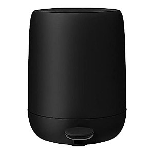 Blomus SONO Pedal Bin Wastebasket 5Liter/1.3Gallon Black Soft Close