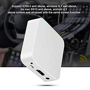 Car WiFi Display Box, Wireless Mini Car WiFi Screen Device Box Wireless Screen Mirroring from Smart Phones to Car Screen Wirelessly, Support CVBS/HDMI A/V Output
