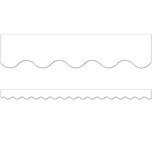 Teacher Created Resources White Scalloped Border Trim (5595)