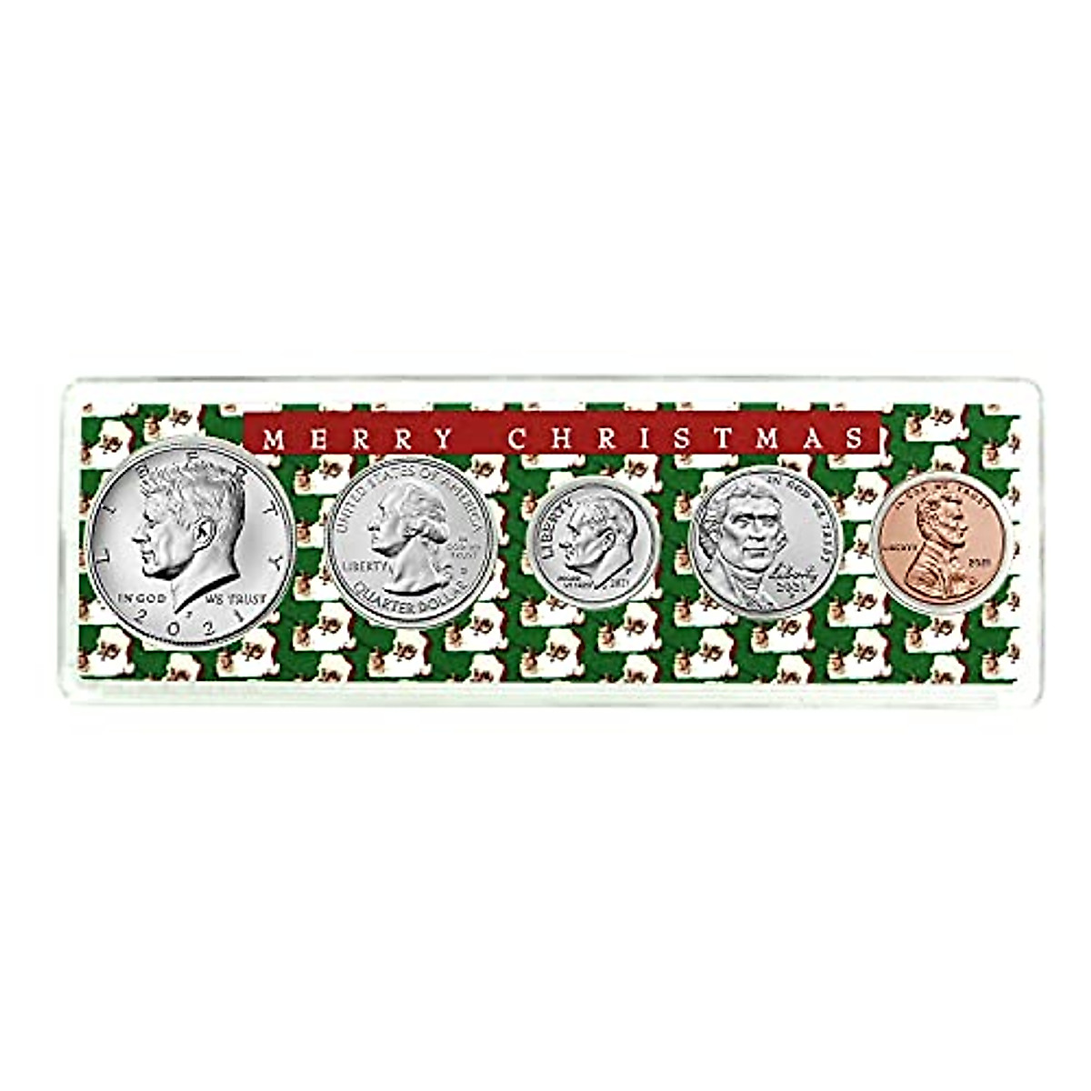 2023-5 Coin Birth Year Set in Merry Christmas Holder Collection Seller Uncirculated