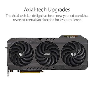 ASUS TUF Gaming NVIDIA GeForce RTX 3090 Ti OC Edition Graphics Card (PCIe 4.0, 24GB GDDR6X, HDMI 2.1, DisplayPort 1.4a, Dual ball Fan Bearings, Military-grade Certification, GPU Tweak)
