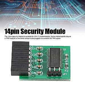 Septpenta 14Pin Security Module for B550 B450 B460, Separate Cryptographic Processor Remain Encrypted TPM 2.0 Encryption Security Module, Convenient Practical for Win11/7/8.1/10