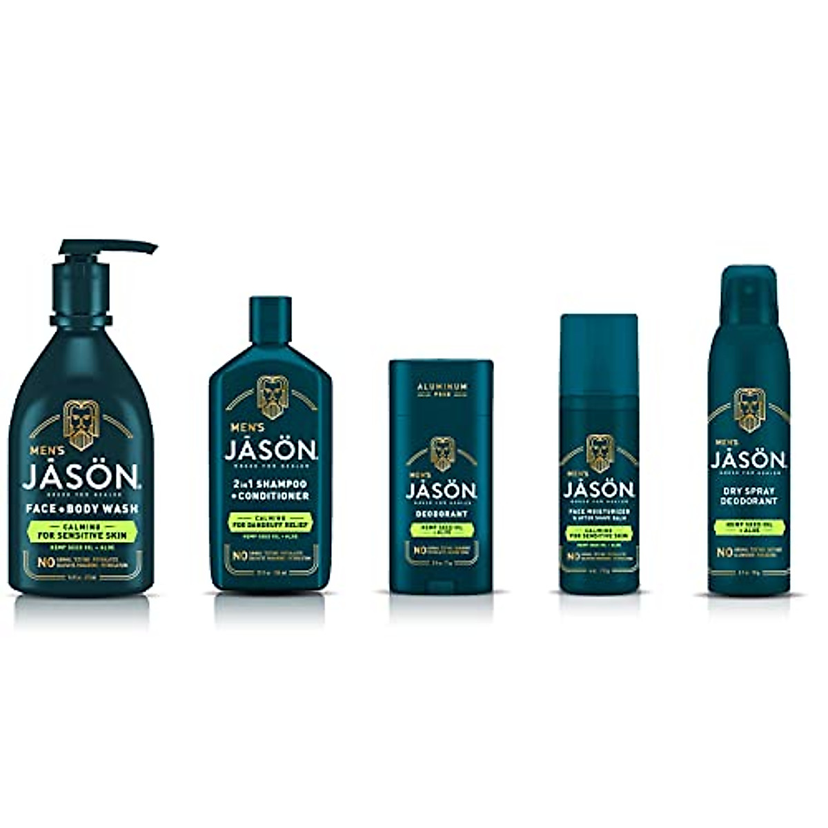 Jason Men's Calming Lotion and Aftershave Balm, 4 oz