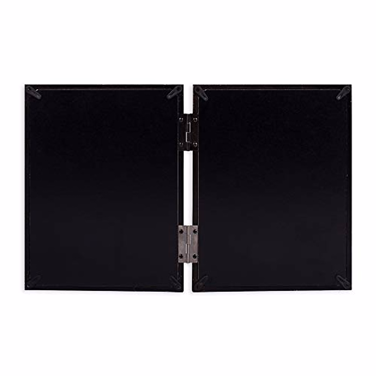 Cottage Garden Together Forever Hearts Midnight Black 5 x 7 Woodgrain Hinged Double Tabletop Photo Frame