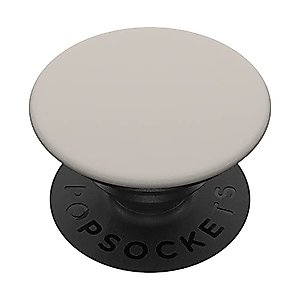 Greige Gray Stone Beige Simple 1 Color Minimal Neutral Nude PopSockets Swappable PopGrip