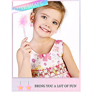 25 Pairs Cute Weird Earrings Funny Dangle Drop Earrings Water Bottle Earrings Milk Tea Dangle Earrings Bear Goldfish Water Bottle Strawberry Mushroom Butterfly Cloud Flowers Dinosaur Egg Earrings