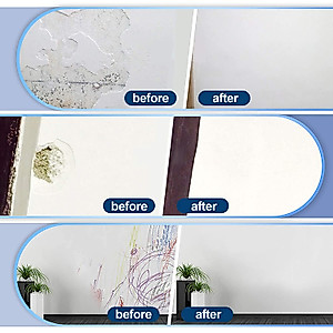 Drywall Repair Kit,100% Safe Wall Spackle Repair Paste,2 Pack Wall Repair Patch Kit with 2" Drywall Patch, Plaste Wall Hole Filler Putty for Filling Walls, Screw, Nail Hole, Wall Mending Agent