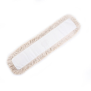 Matthew Cleaning 36'' Cotton Dust Mop Refill Washable Thick Tufted Replacement Heads for Residential & Commercial Use Fit All 36'' Dust Mop Frames, Hardwood, Laminate, Concrete Floors 1 Pack