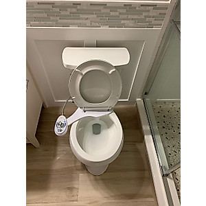 Bidet Toilet Attachment Eco-Splash Bidet Basic - Dual Nozzle - Cold Water - Self Cleaning Bidet Toilet Attachment