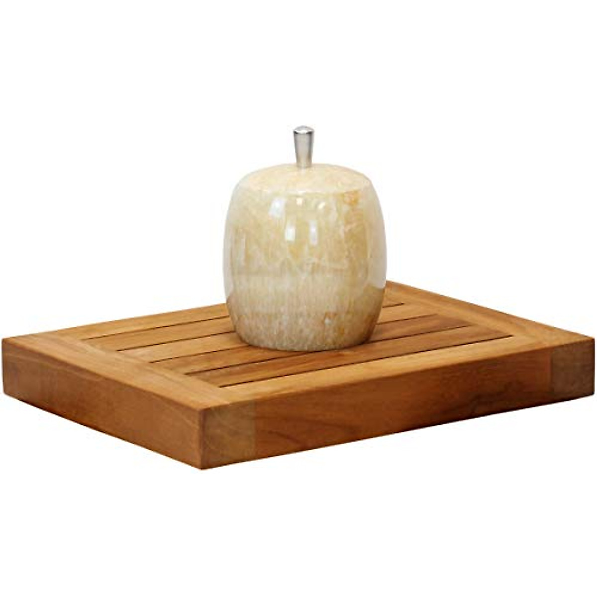 AquaTeak 12" Moa Teak Flat Wall Shelf