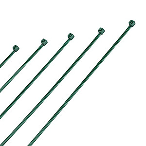 KINGLAKE 100 Pcs 3mm Dark Green Nylon Garden Cable Zip Ties Self Locking Cable Ties Twist Ties 10"