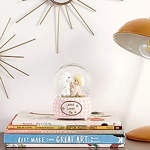 Precious Moments, Jesus Loves Me, Snow Globe, Resin, Girl, 102403