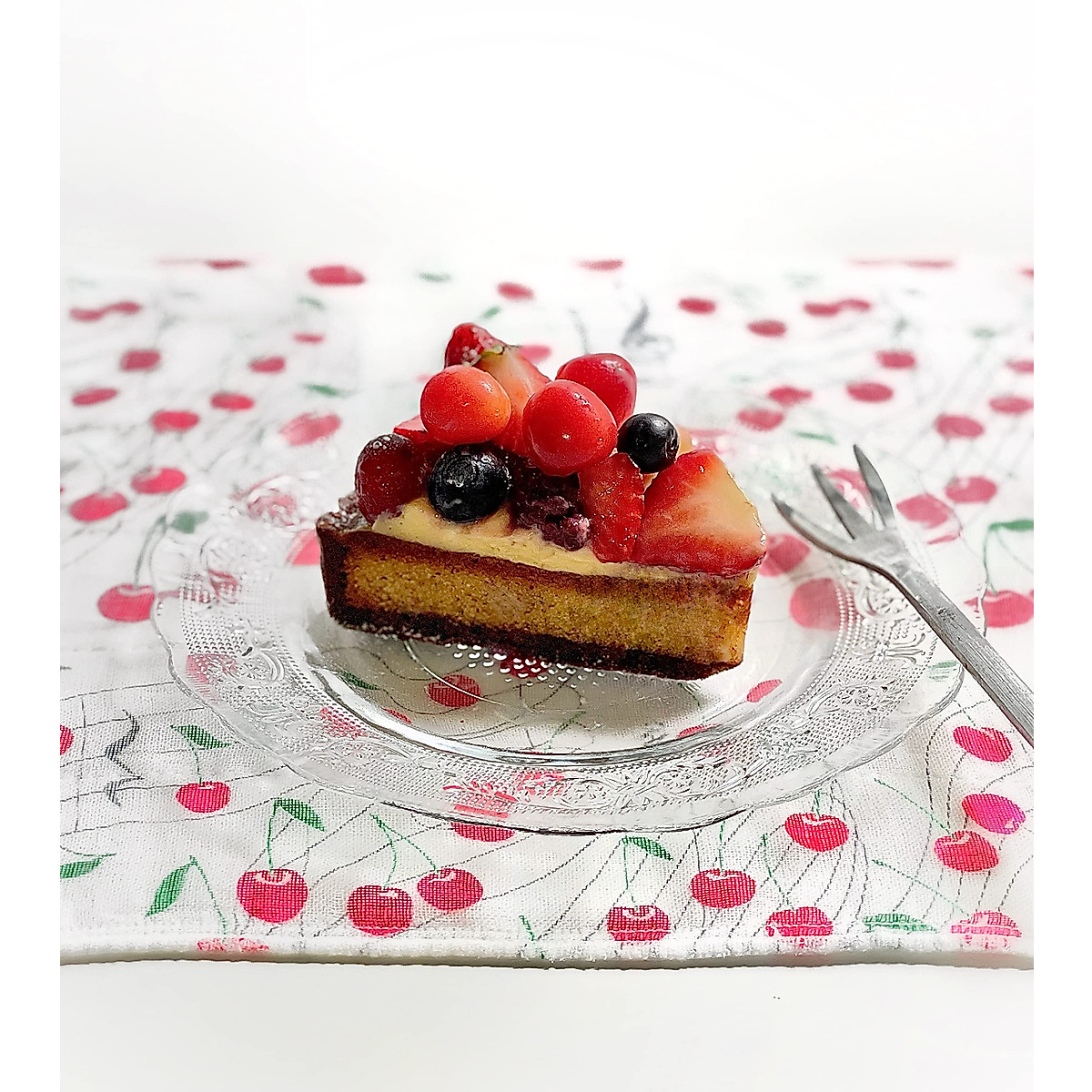 Shirayuki Japanese Kitchen Cloth KYO-YUZEN Cherry Music. Set of 3. Made Layered Fine Mesh Cloth. Dish Wipe, Table Wipe, Hand Wipe. Made in Japan (Cherry Music Set)