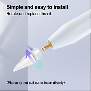 SIMDOG Replacement Tips for Apple Pencil 1st/2nd Gen, 4 Pack - Precise Control, Wear-Resistant, Compatible with iPad Pencil 1st/2nd Gen