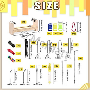 Mardatt 21Pcs Bracelet Jig Kit with Bracelet Maker Knotters Tool Kit, Adjustable Length Paracord Jig Lacing Needles Paracord FID Set for Wristband Braiding DIY Craft Bracelets Weaving