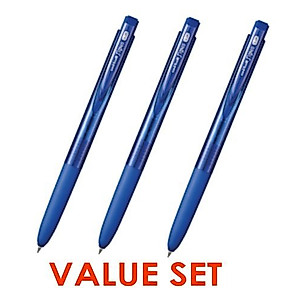 Very Smooth, Although it is a Micro Point-Uni-Ball Signo RT1 Rubber Grip & Click Retractable Ultra Micro & Extra Fine Point Gel Pens -0.28mm-Blue Ink-Value Set of 3