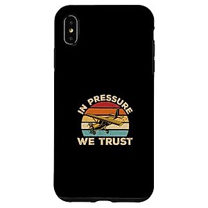 iPhone XS Max Airplane Pilot Aviator In Pressure We Trust Aviation Case