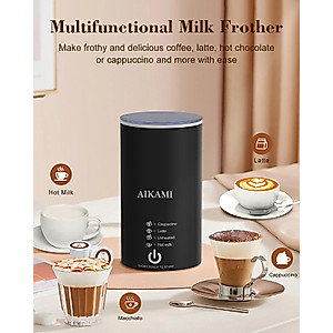 4 IN 1 Single Serve Coffee Maker with Milk Frother and Coffee Grinder, Coffee Maker for K Cup and Ground Coffee, with 30 oz Removable Water Reservoir, 6 to 14 oz. Brew Sizes, Coffee Machine for Home