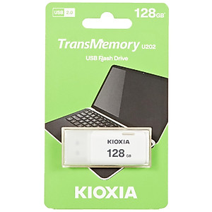 Kioxia U202 TransMemory 128GB USB2.0 Flash Drive Portable Data Disk USB Stick White LU202W128GG4