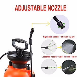 CLICIC Lawn and Garden Portable Sprayer - 2 Gallon - Pump Pressure Sprayer Includes Shoulder Strap