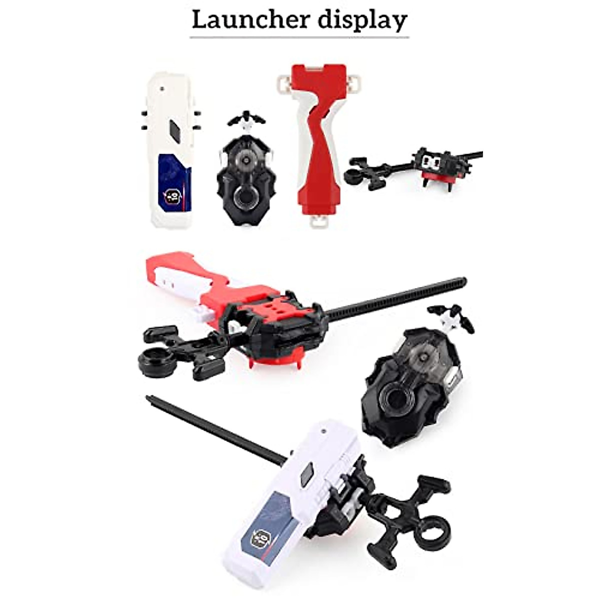 BeyBtatle Burst Gyro Toy Set 12 Spinning Tops 1x Launcher LR Left Right Spin DB Layer System and 1 Two-Way Transmitter Metal Fusion Attack Top Battling Game with Portable Box Gift for Ages 6+