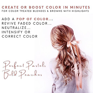 Watercolors INTENSE Semi Permanet Color Depositing Shampoo. Sulfate & Paraben Free to Maintain & Enhance Hair Color 8 fl oz - PEACH