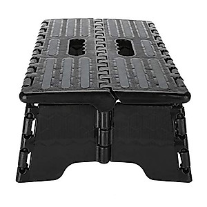 TOPINCN Folding Step Stool The Lightweight Step Stool is Sturdy Enough to Support Adults and Enough for Kids. Opens Easy with One Flip. Great for Kitchen, Bathroom, Bedroom, Kids