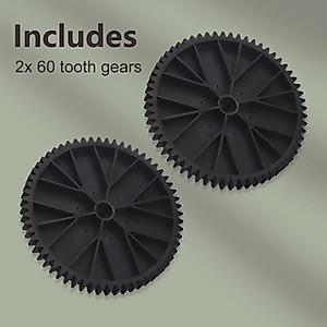 ZHIXING R-2280 NP08 Lawn Sweeper 60-Tooth Gears Compatible with John-Deere/B-rinlyHardy STS 42" Lawn Sweeper, for Groundwork Lawn Sweeper Gears, 2 Set