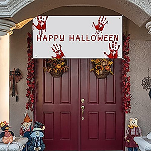 SUMERSHA 2 Pack Large Blank Banners, 2 x 4 Feet Polyester Oxford Cloth White Banner with Hanging Rope for Wall Signs, DIY Painting, and Writing, Indoor Outdoor Display and Party Decoration