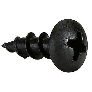 PARTS EXPRESS #8 x 1/2" Deep Thread Pan Head Screws Black 100 Pcs.