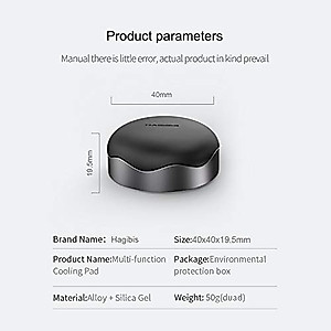 Laptop Cooling Pad, Hagibis Ergonomic Laptop Stand Small Invisible Cooler Ball Portable Magnetic Foot Heat for MacBook Pro Computer