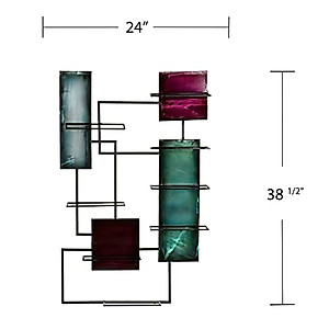 Home Decorators Collection Wine Storage Wall Sculpture, 24" Wx38.5 H, Bronze