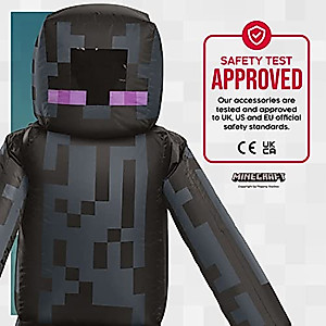 Enderman Costume, Inflatable Minecraft Costumes for Kids, Child Size Fan Operated Expandable Blow Up Suit Black