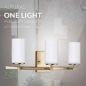 Sea Gull Lighting 4124601-848 Alturas Wall/Bath Sconce Vanity Style Fixture, One - Light, White