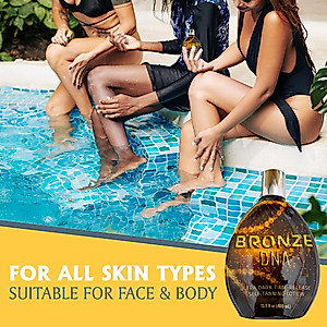Bronze DNA Natural Sunless Self Tanner Lotion – Sunless Self Tanner for Women and Men – The Gradual Self Tanner for Light, Medium & Dark Tans – XL 13.5 Oz Bottle - Physics Color