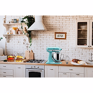 6-Wire Whip Attachment Fits KitchenAid Tilt-Head Stand Mixer Replace K45WW, Stainless Steel, Egg Heavy Cream Beater, Cakes Mayonnaise Whisk