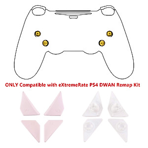 White Replacement Redesigned Back Buttons K1 K2 K3 K4 Paddles for PS4 eXtremeRate Controller Dawn Remap Kit