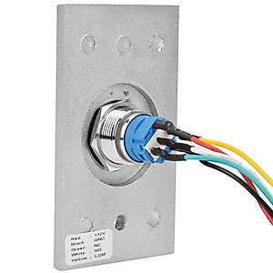 Door Access Control System Stainless Electric Steel Door Exit Button Door Push Release Button Push Button Switch with Indicator Light