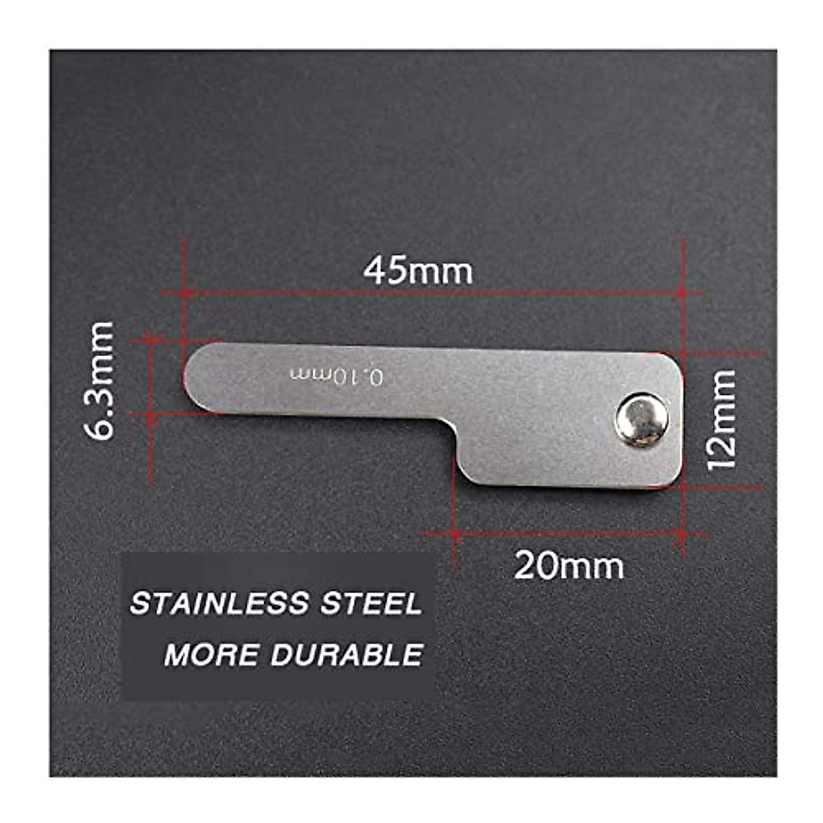Orthodontic Gap Ruler Dental Interproximal Reduction Gauge Ruler Tooth Gap Measuring IPR System Stainless Steel Orthodontic Instrument