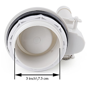 3-Inch Toilet Flush Valve Replacement Saving Toilet Repair Kit with Gasket and Bolts Compatible with American Standard 738921-100.0070A Two-Piece Toilet