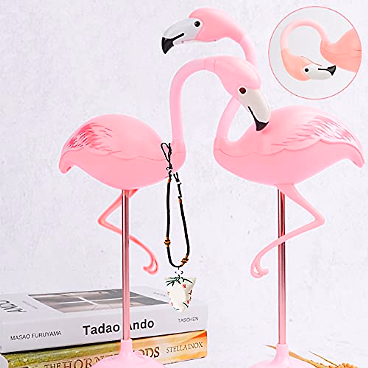 Fantasee Flamingo Desk Lamp USB Bedside Table Lamp Nursery Night Light Touch Dimmable for Child Kids Students Bedroom Living Room Dorm Reading Birthday Party Gift (Pink Flamingo)