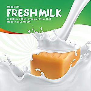 SWEETSOME Caramel Squares - Chocolate Caramel Candy - Individually Wrapped Soft & Chewy Candy - 2 Pound Bag Milk Candies (Chocolate Caramel)