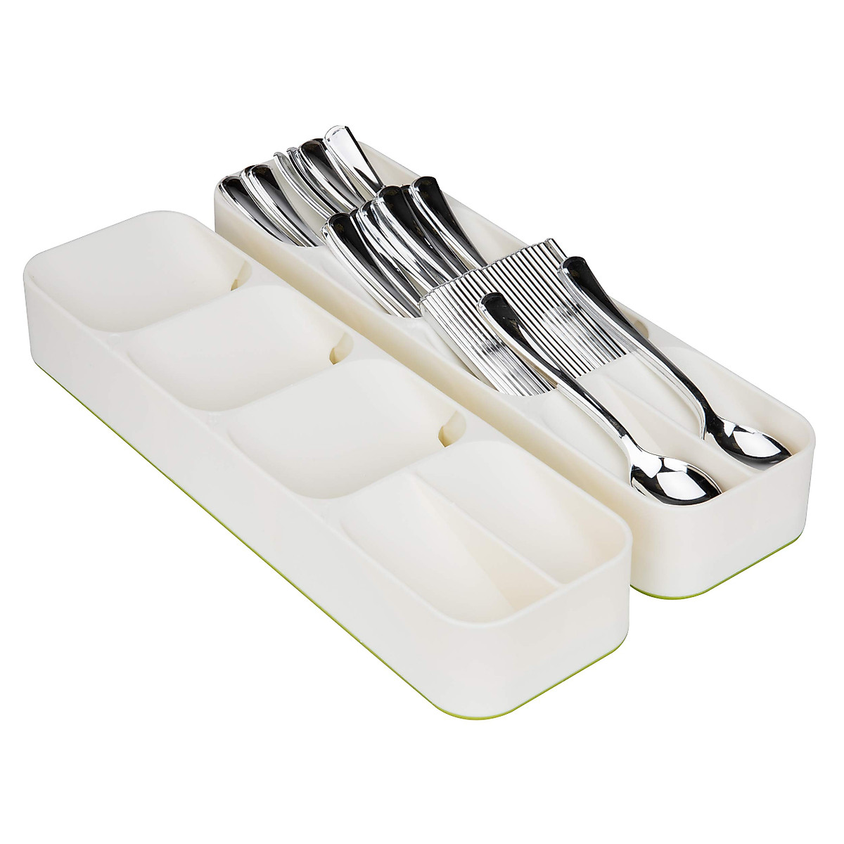 Mind Reader Utensil Storage, Set of 2, White